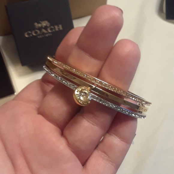 Coach | Jewelry | Nwot Silver Coach Bangle | Poshmark